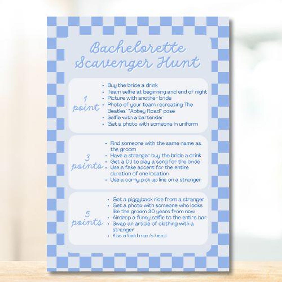 Bachelorette Party Scavenger Hunt Game Digital Download for Bach Party ...