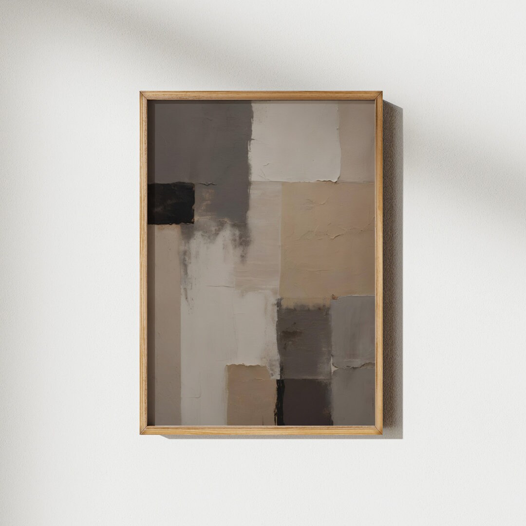 Printable Minimalist Neutral Wall Art, Designer-curated Digital Art ...
