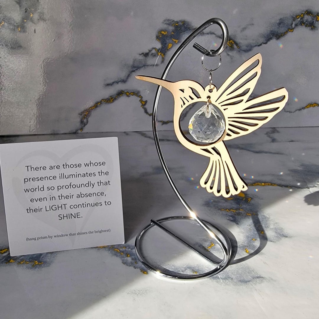 Sympathy Gift Grief Gift Crystal Rainbow Maker With Stand for ...