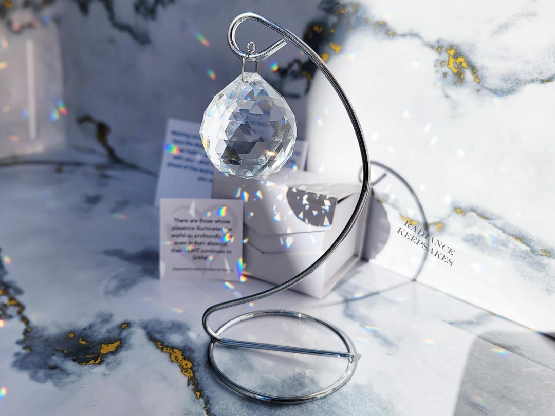 Sympathy Gift, Grief Gift, Crystal Rainbow Maker for Daily Remembrance ...