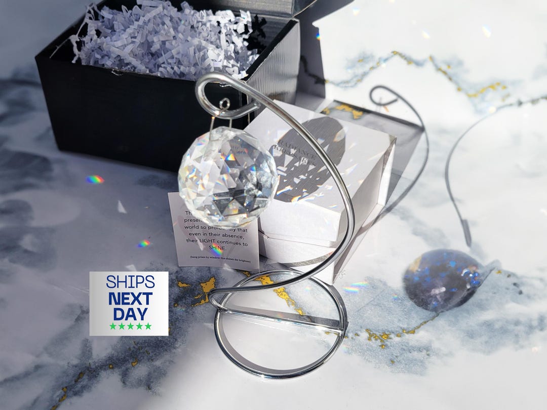 Sympathy Gift Grief Gift Crystal Rainbow Maker With Stand for ...