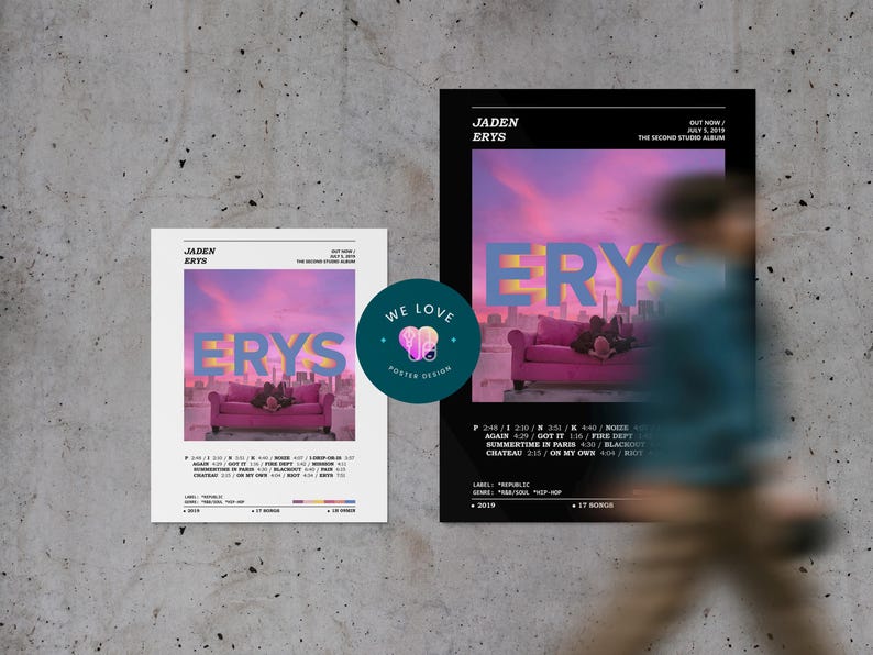 Jaden - Erys Album Poster / Jaden Poster / Album Cover Poster / Album ...