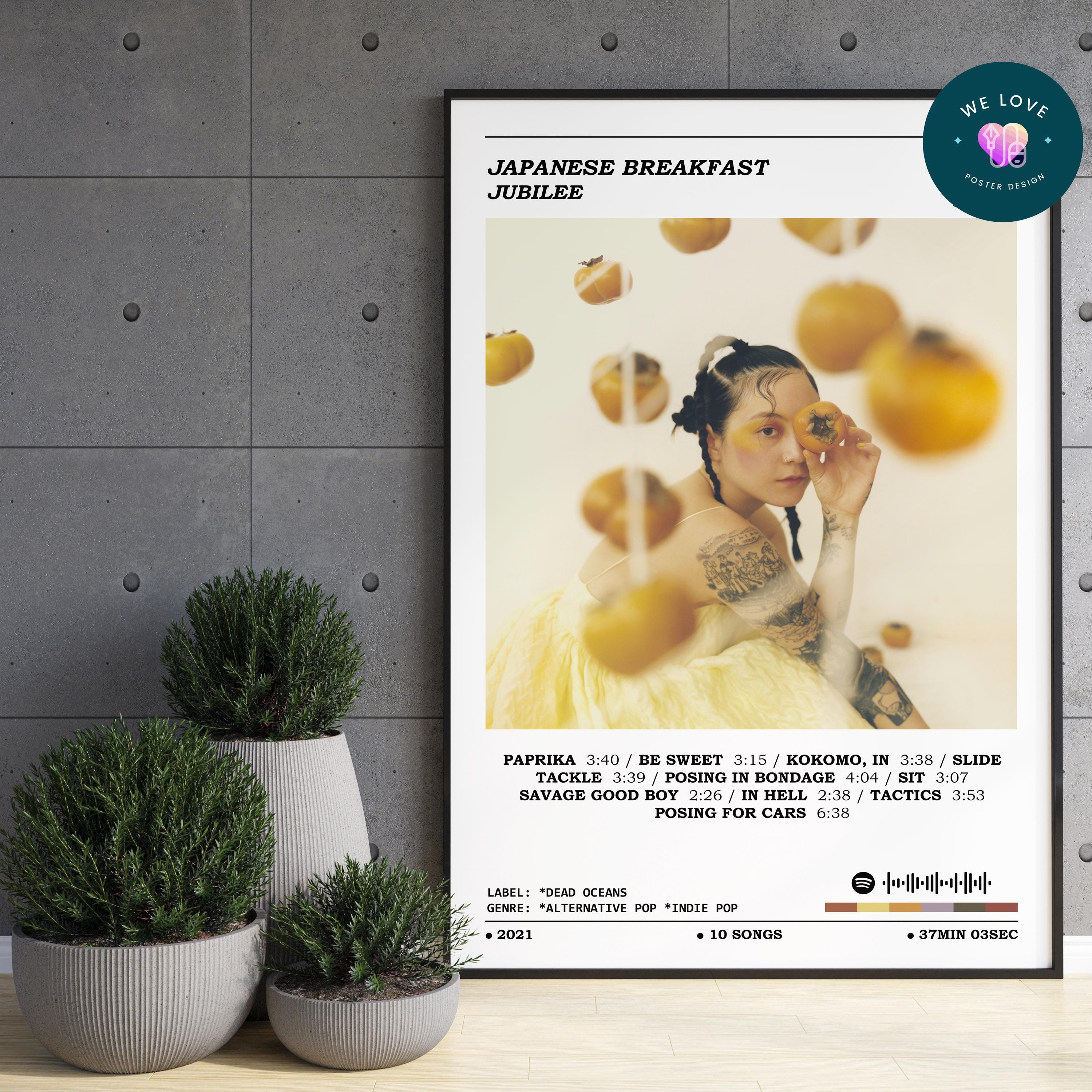 Japanese Breakfast - Jubilee Album Poster / Japanese Breakfast Poster ...