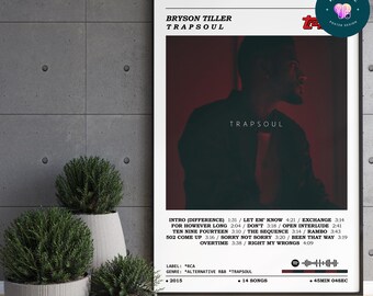 Bryson Tiller - TRAPSOUL - Album Cover Poster - Etsy