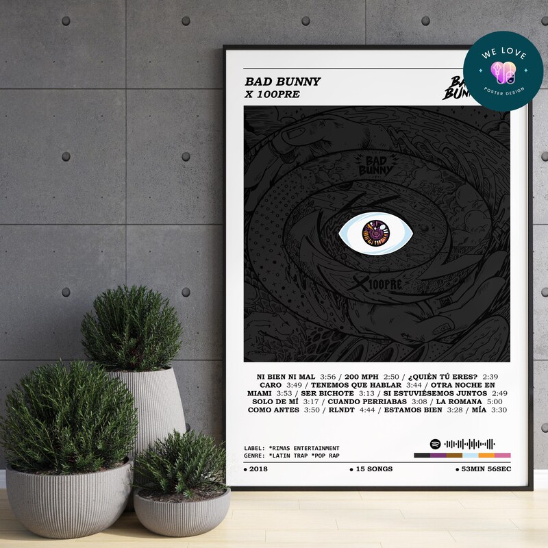 Bad Bunny Poster - Etsy