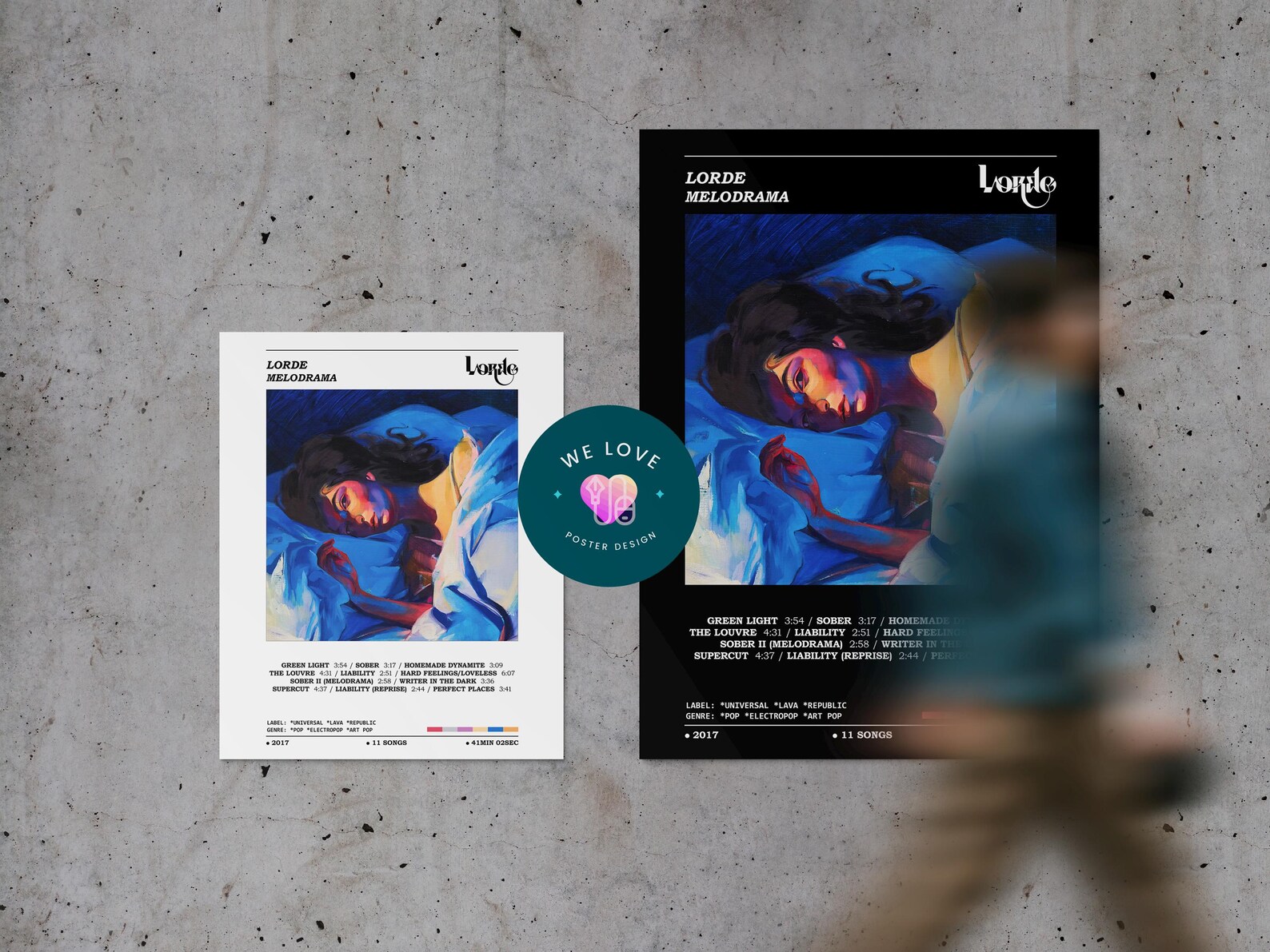 Lorde - Melodrama Album Poster / Lorde Poster / Album Cover Poster ...