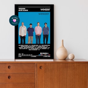 Weezer - Blue Album Poster / Weezer Poster / Album Cover Poster / Album ...
