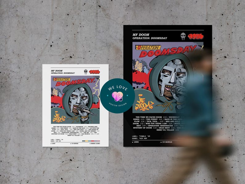 MF Doom - Operation: Doomsday Album Poster / MF Doom Poster / Album ...