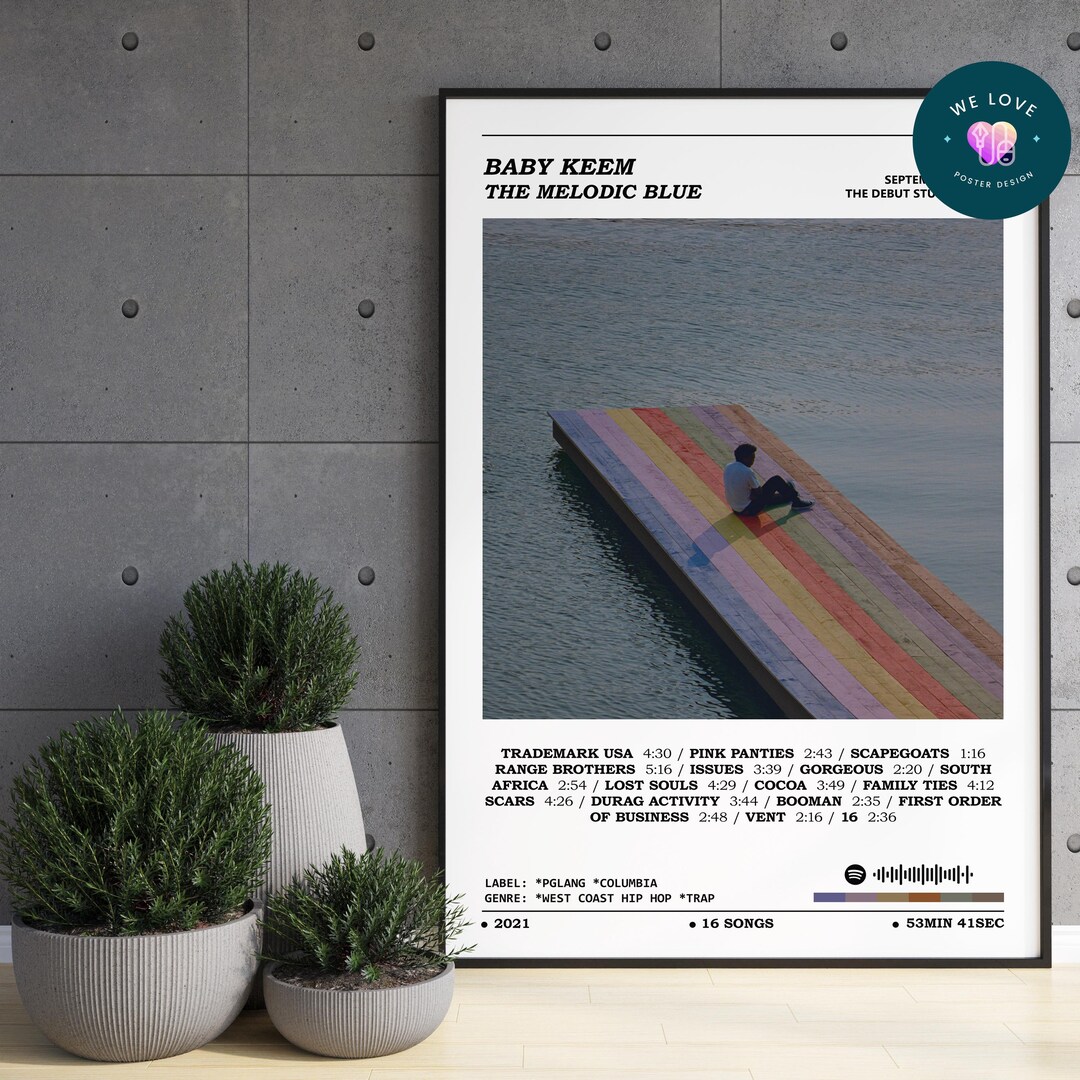 Baby Keem - the Melodic Blue Poster / Baby Keem Poster / Album Cover ...