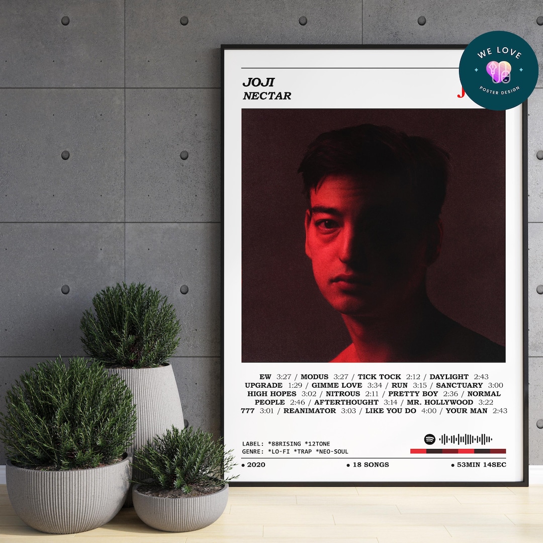 Joji - Nectar Album Poster / Joji Poster / Album Cover Poster / Album ...