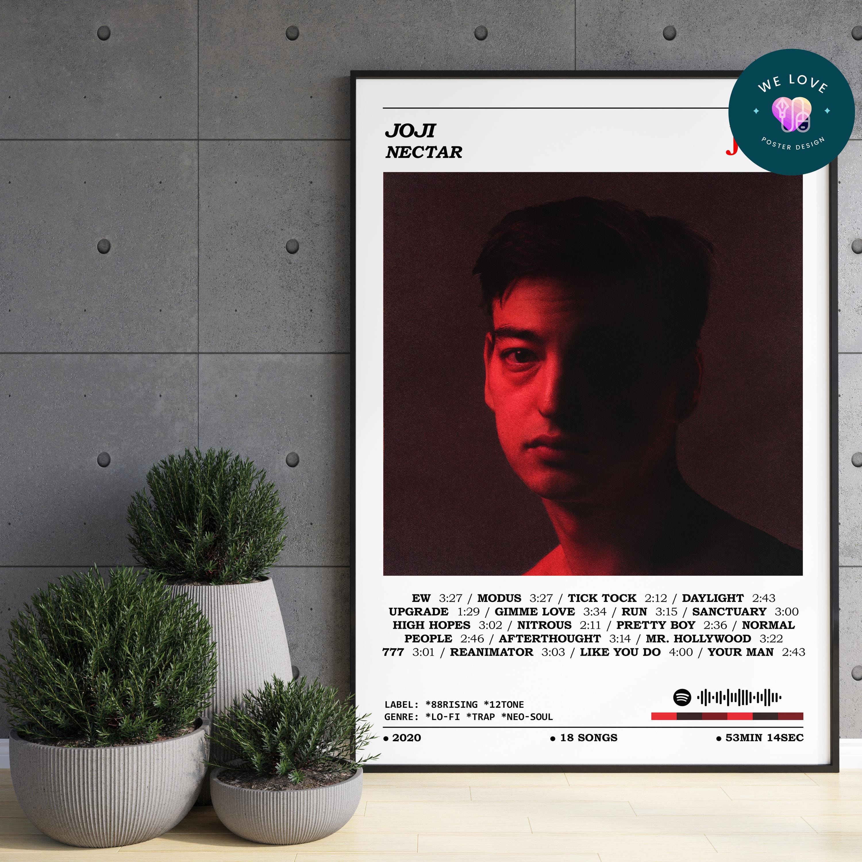 Joji Nectar Album Poster / Joji Poster / Album Cover Poster / Album Print / Music Print / Home ...