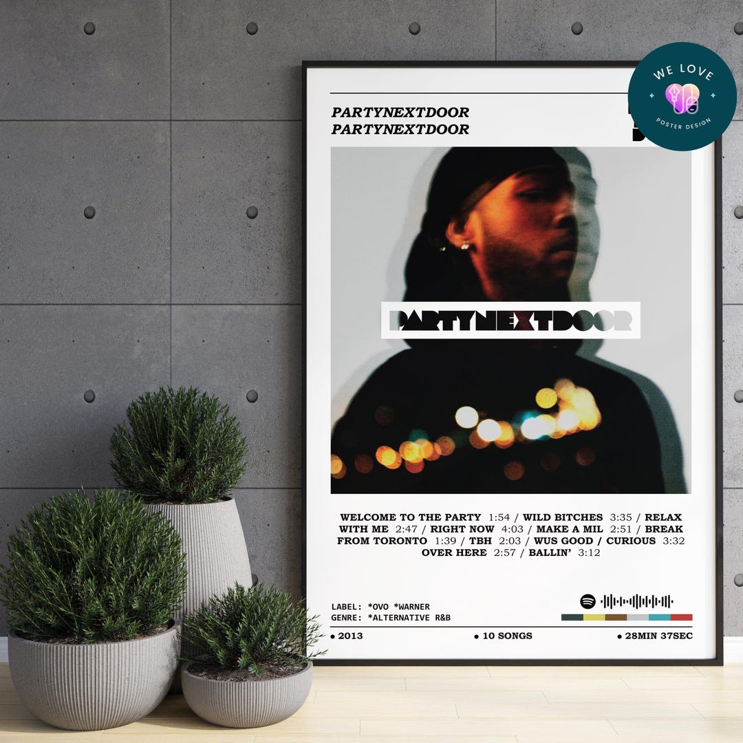 Partynextdoor - Partynextdoor Album Poster / Partynextdoor Poster ...