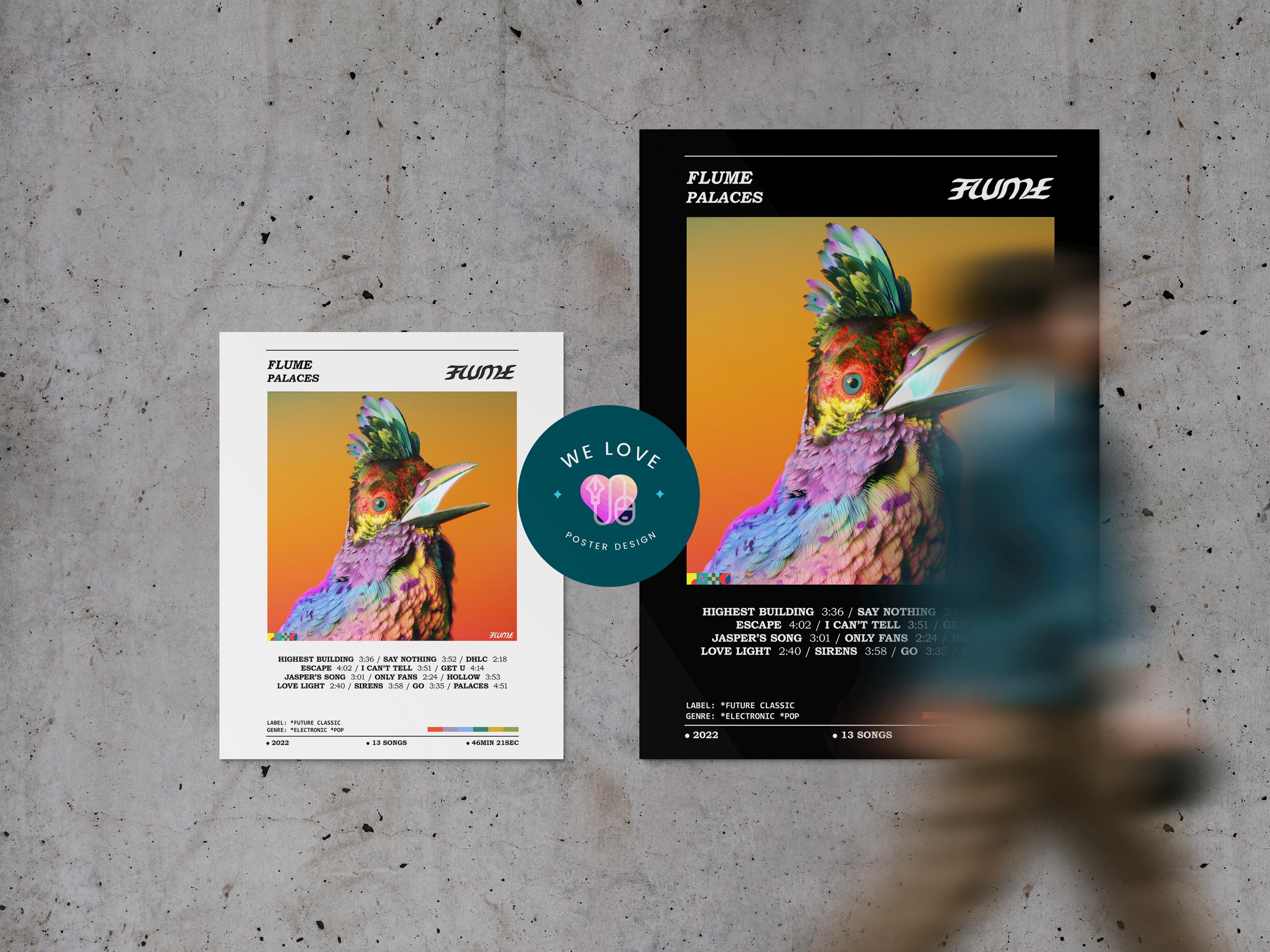 Flume - Palaces Album Poster / Flume Poster / Album Cover Poster ...