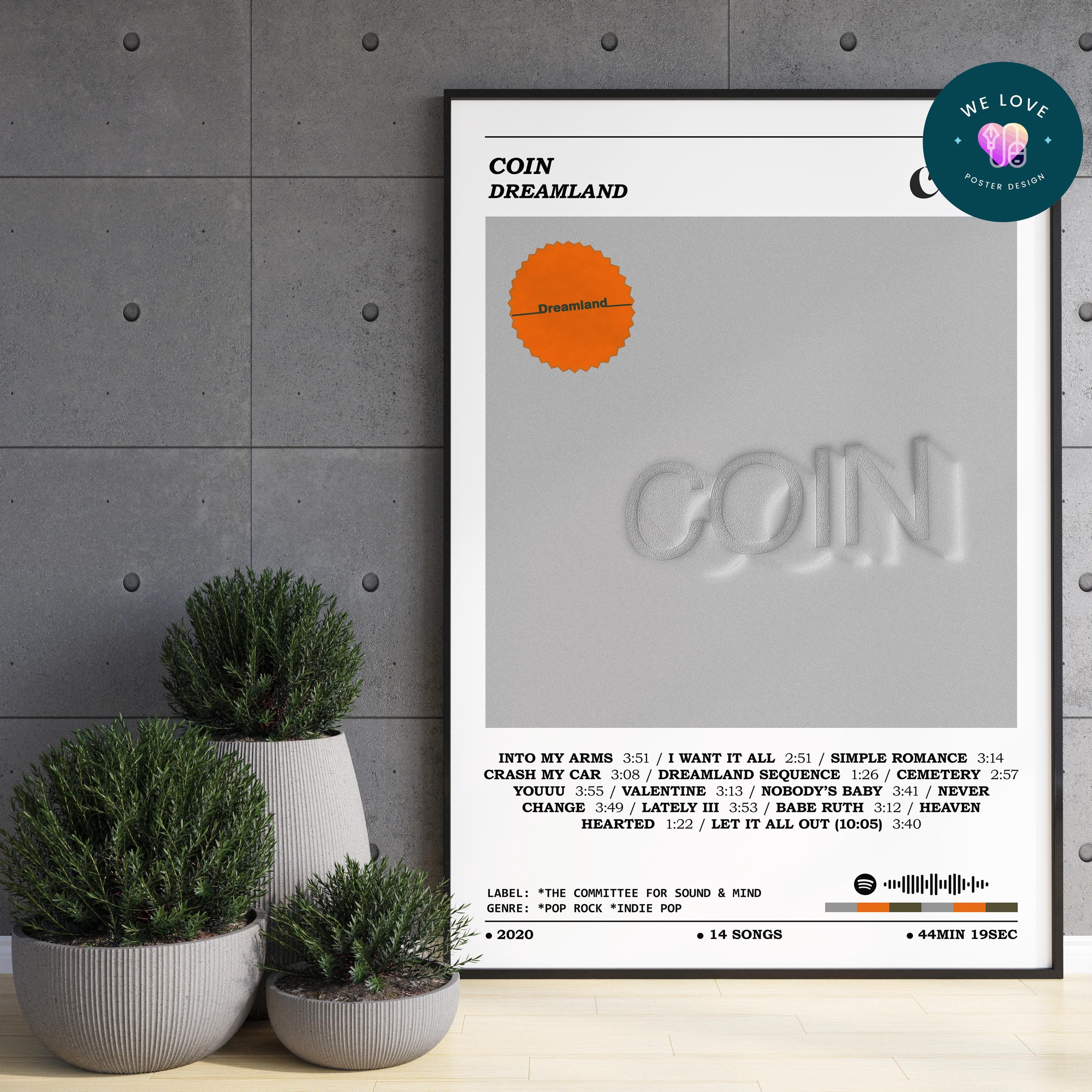 Coin - Dreamland Album Poster / Coin Poster / Album Cover Poster ...