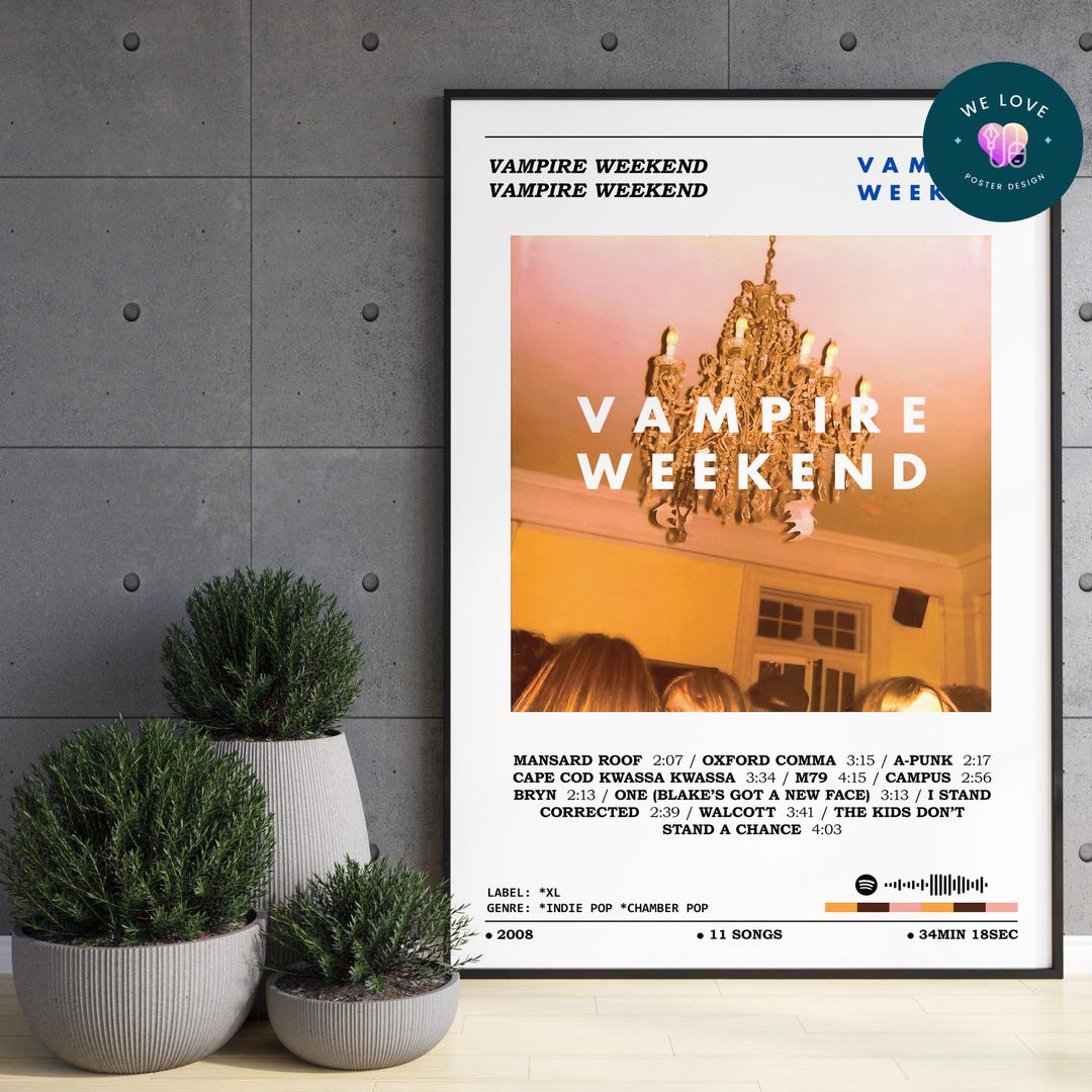 Vampire Weekend - Vampire Weekend Album Poster / Vampire Weekend Poster / Album Cover Poster ...