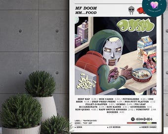 MF Doom Mm Food Album Cover Print Poster Digital Download Digital Album ...