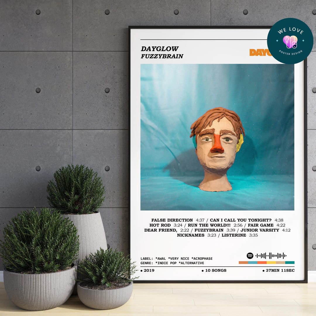 Dayglow - Fuzzybrain Album Poster / Dayglow Poster / Album Cover Poster ...