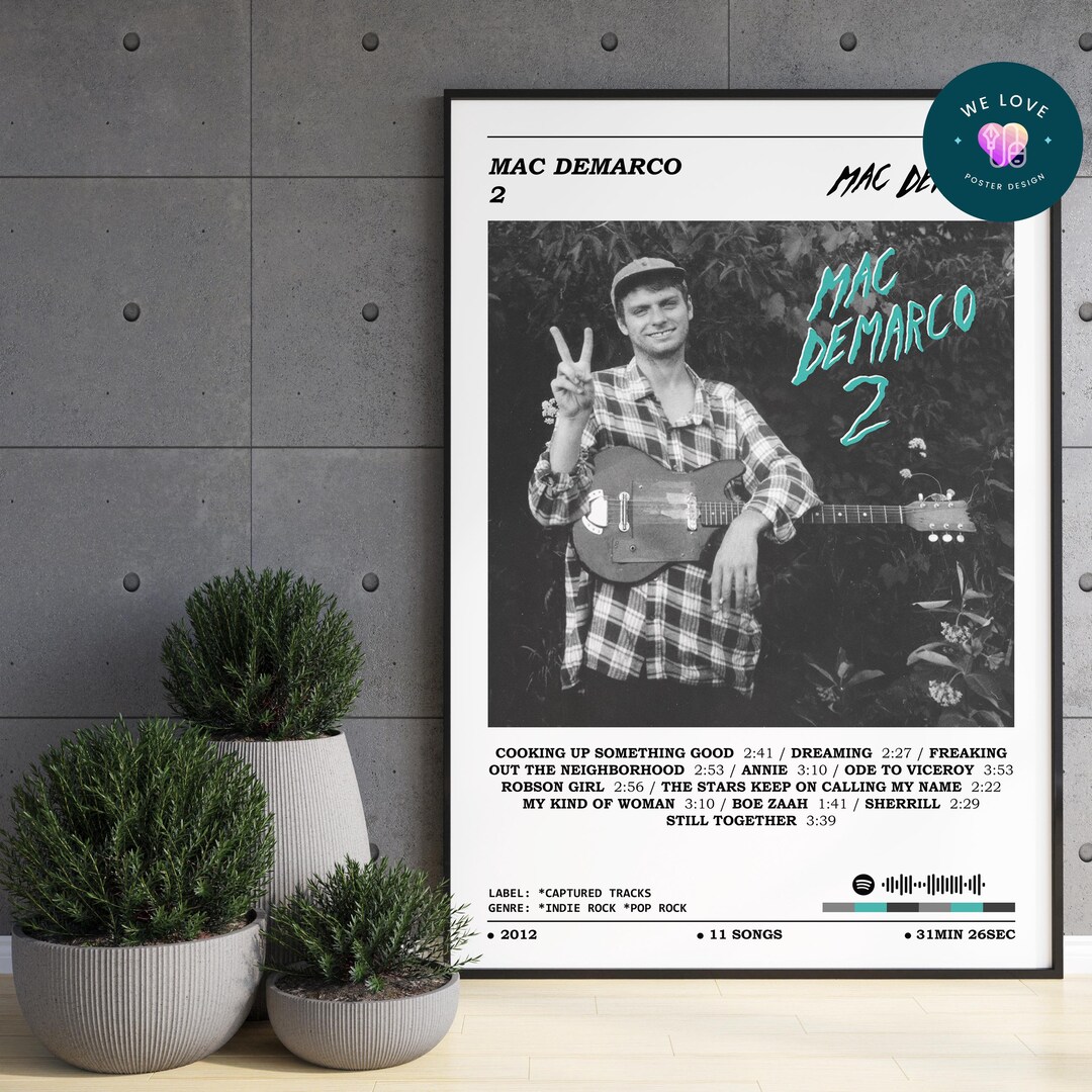 Mac Demarco - 2 Album Poster / Mac Demarco Poster / Album Cover Poster ...