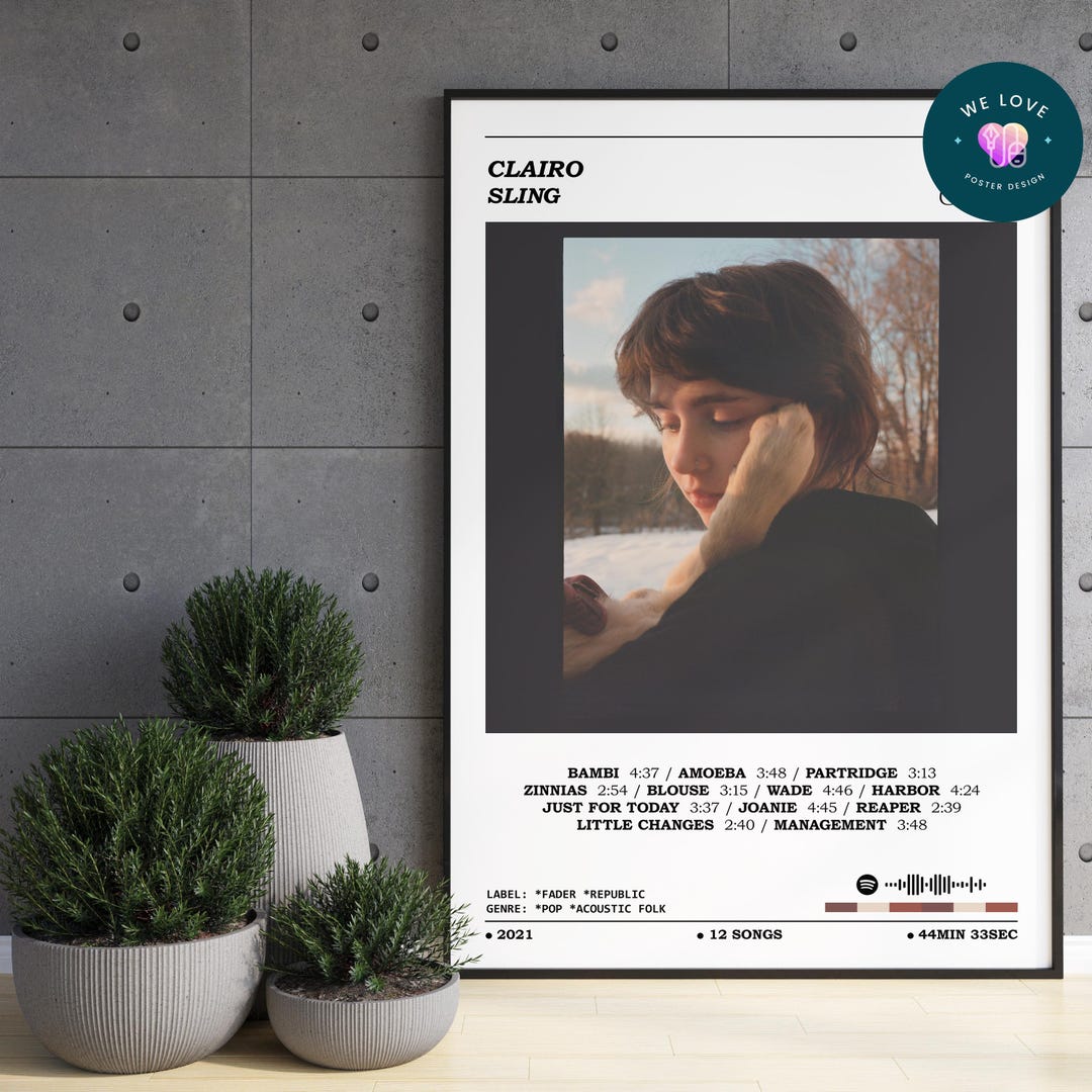 Clairo - Sling Album Poster / Clairo Poster / Album Cover Poster ...