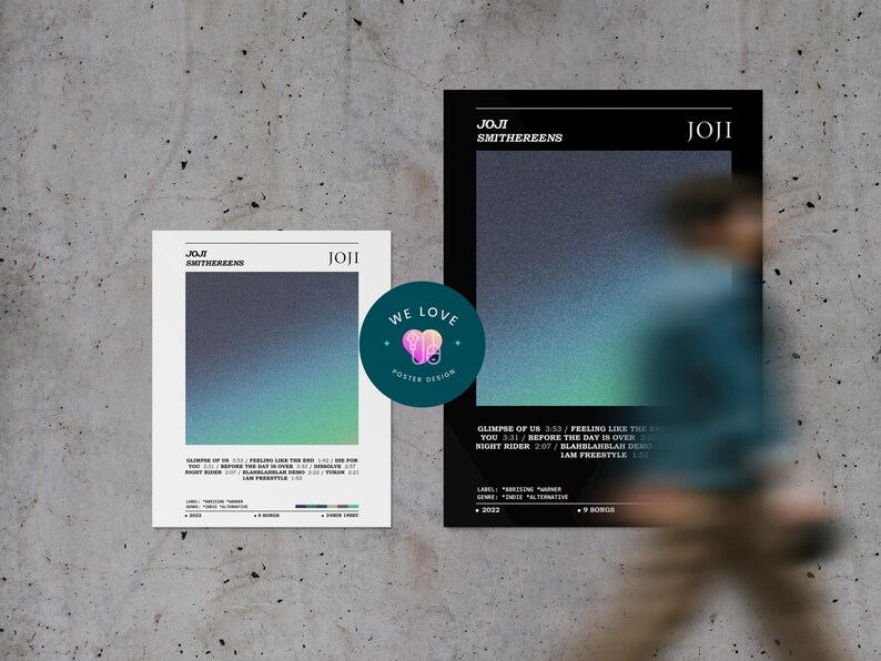Joji - Smithereens Album Poster / Joji Poster / Album Cover Poster ...