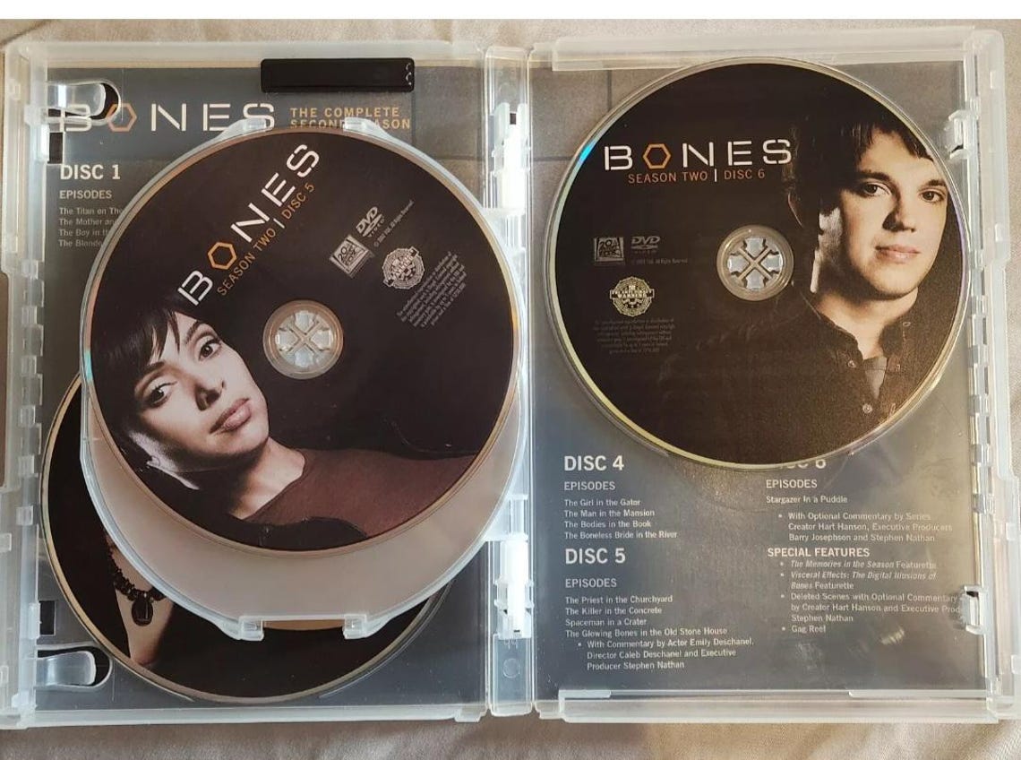 Bones -complete 2nd Season DVD - Etsy