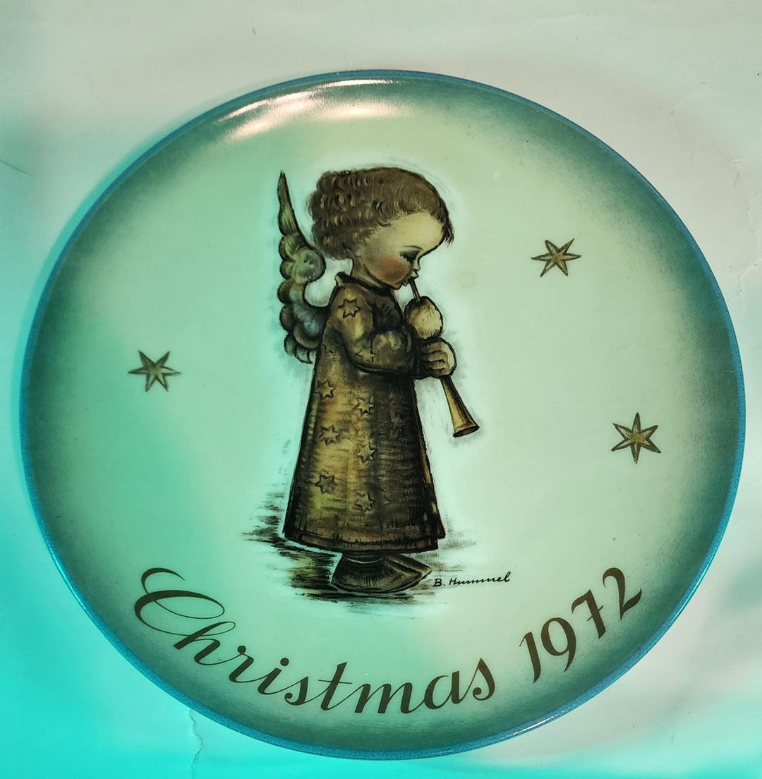 Angel Christmas Plate 1972 Berta Hummel Vintage West Germany Limited ...