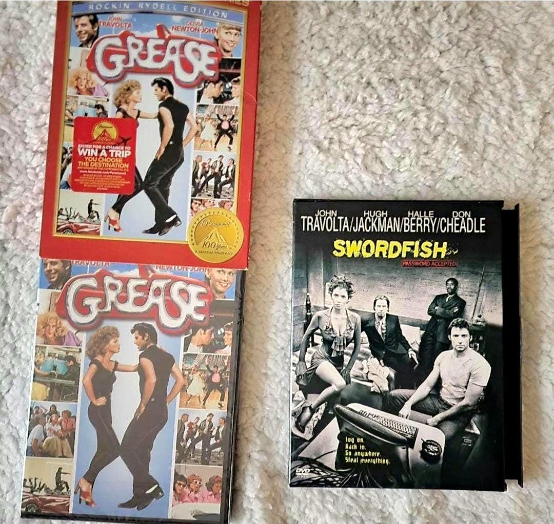 John Trovolta Dvd's - Swordfish (used) Grease Rockin Rydell Edit (never ...