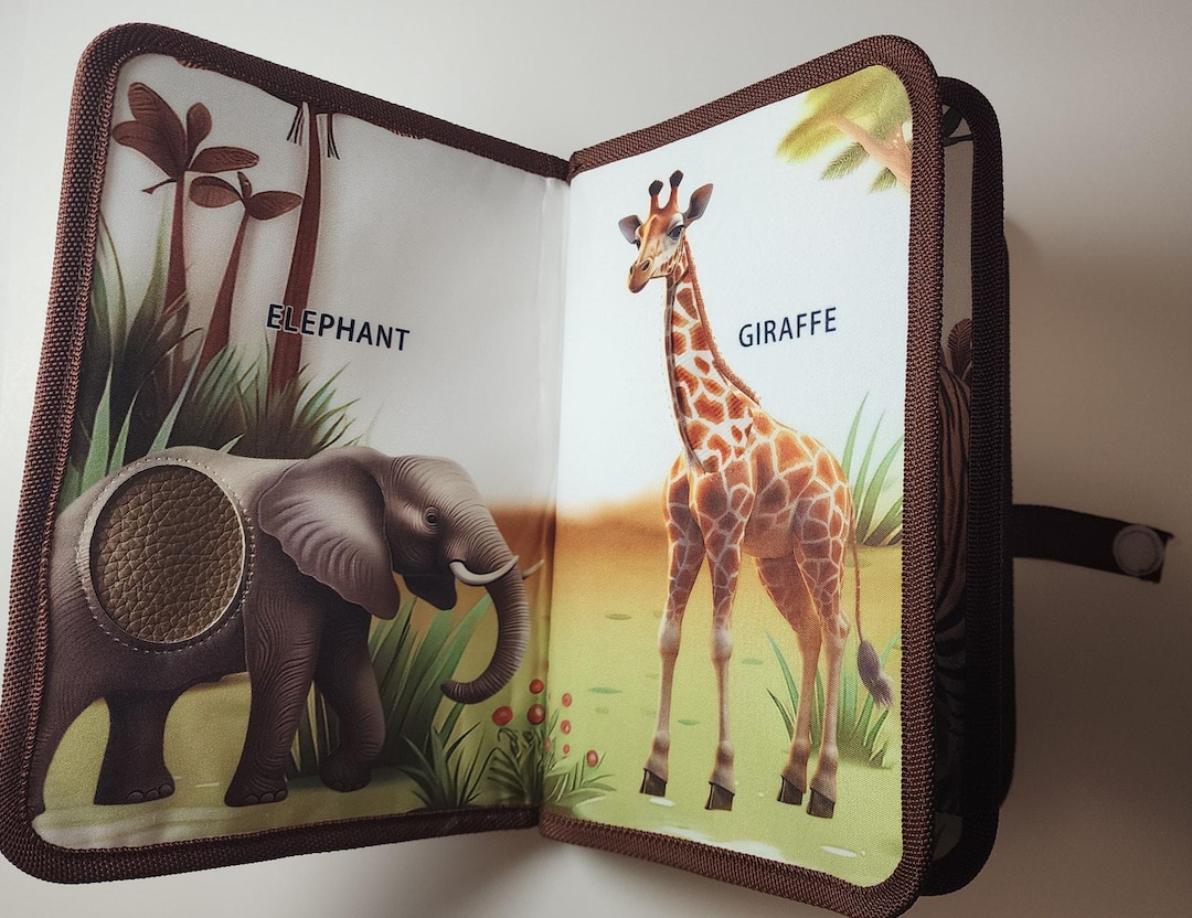 Tactile Animal Book – Interactive & Fun for Kids! - Etsy