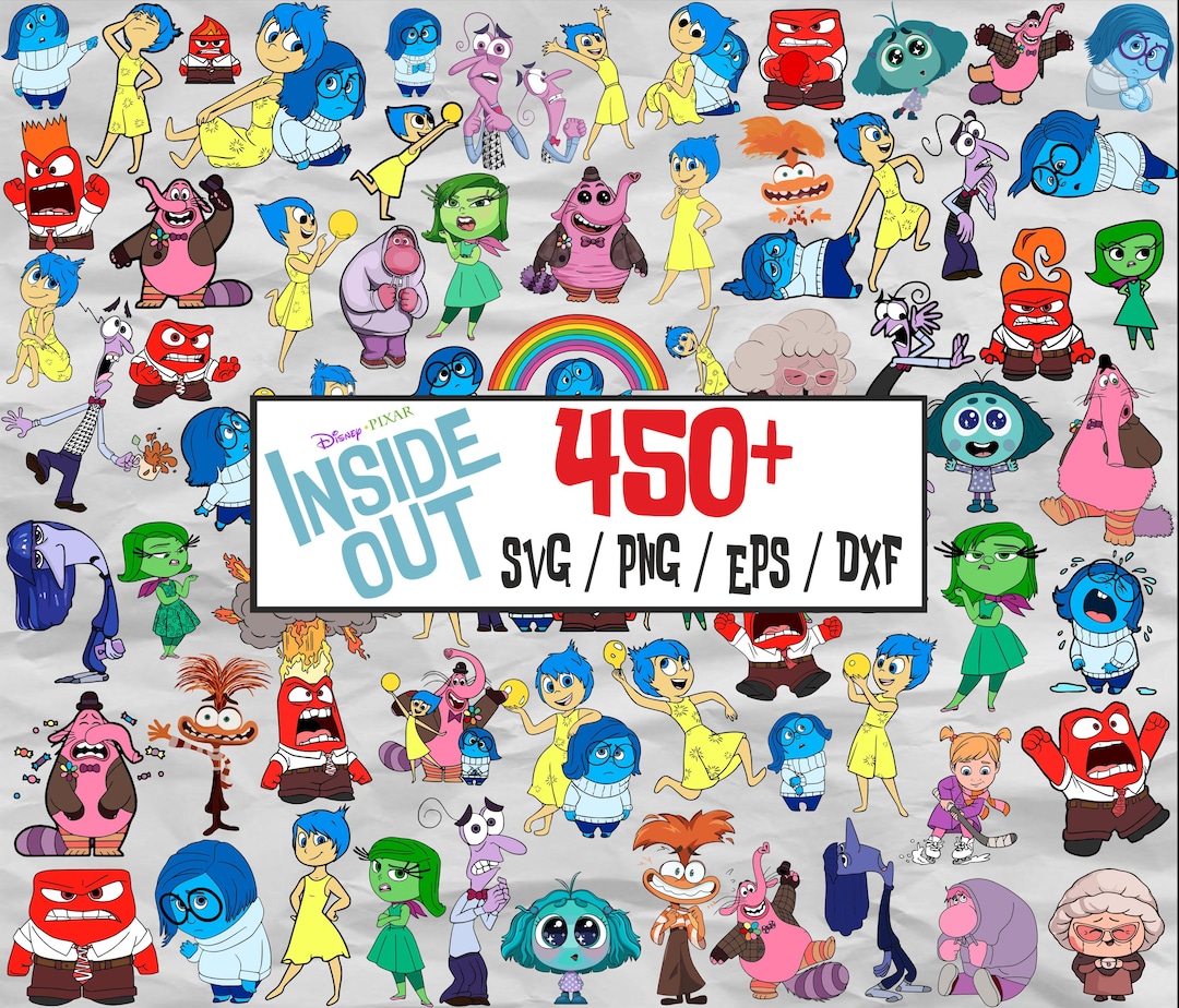 Inside Out 2 PNG, Inside Out 2 Clipart Bundle, Inside Out 2 Download ...