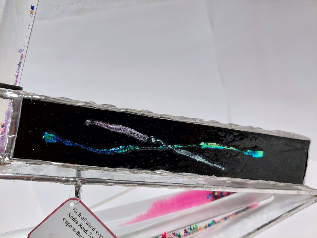 Stained Glass Oil Triple Oil Wand Kaleidoscope- Beautiful Moving Images ...