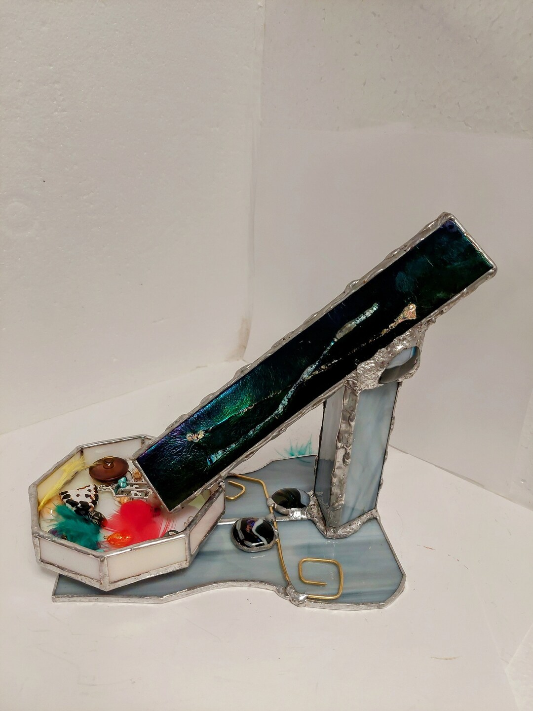 Stained Glass Kaleidoscope Parlor Scope - Artist's Original Design - Etsy