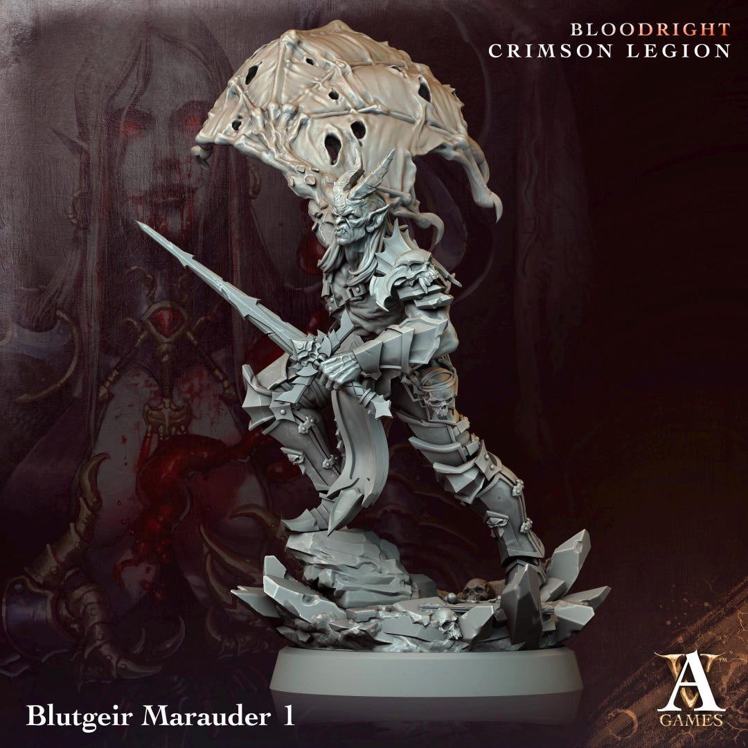 Blutgeir Marauder 4 Models Dnd Crimson Legion - Etsy
