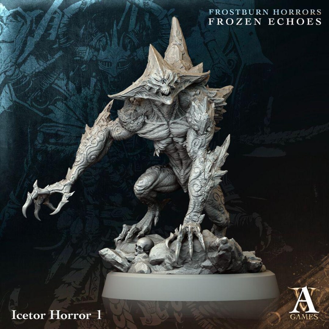 Icetor Horror 4 Models Archvillain Games Dnd Frostburn Horrors - Etsy