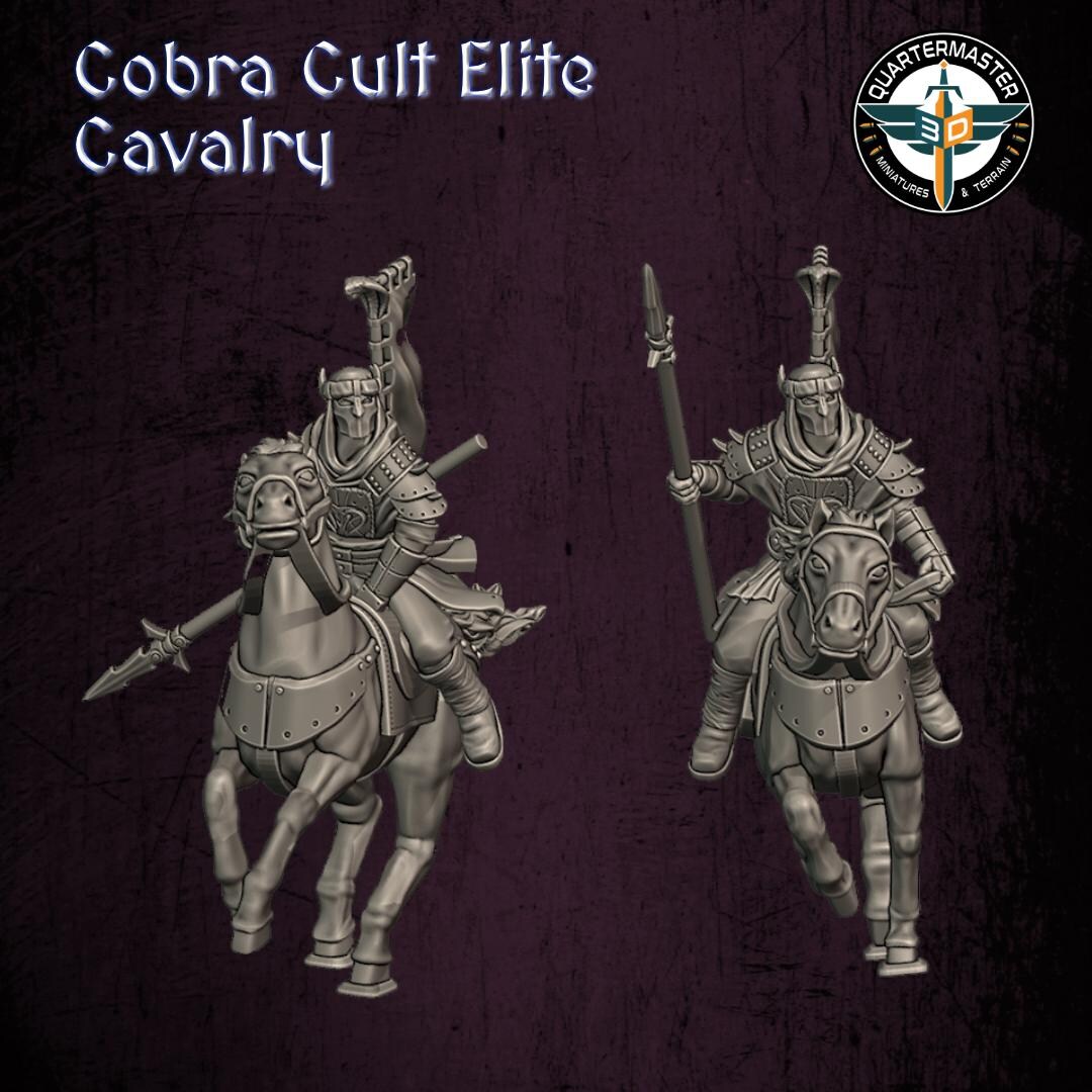 Cobra Cult Elite Cavalry (4 Models) - Quartermaster3d - Etsy