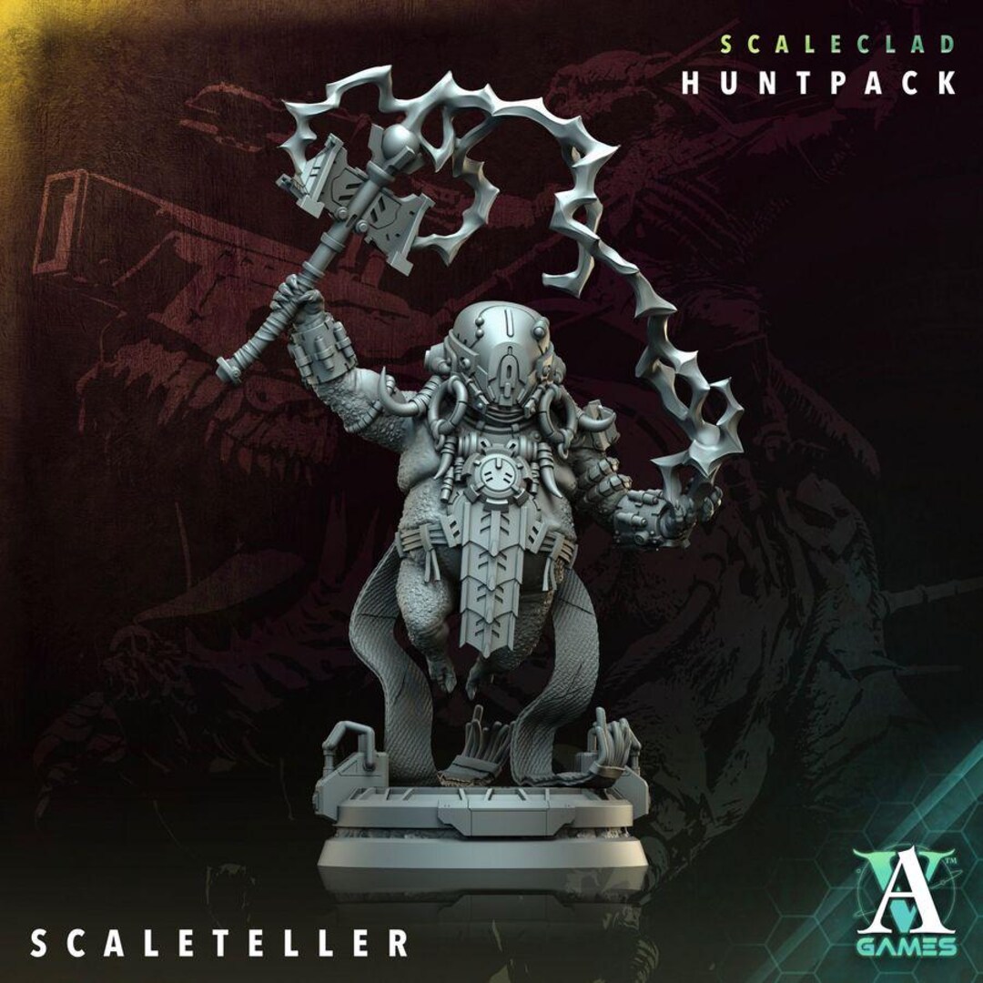 Scaleteller Dnd Archvillain Games Tabletop Miniatures Sci-fi Lizards - Etsy