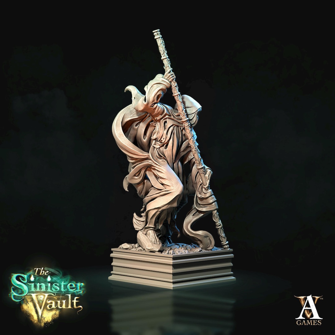 Archvillain Statue Dnd Terrain Display Model 2 Models - Etsy