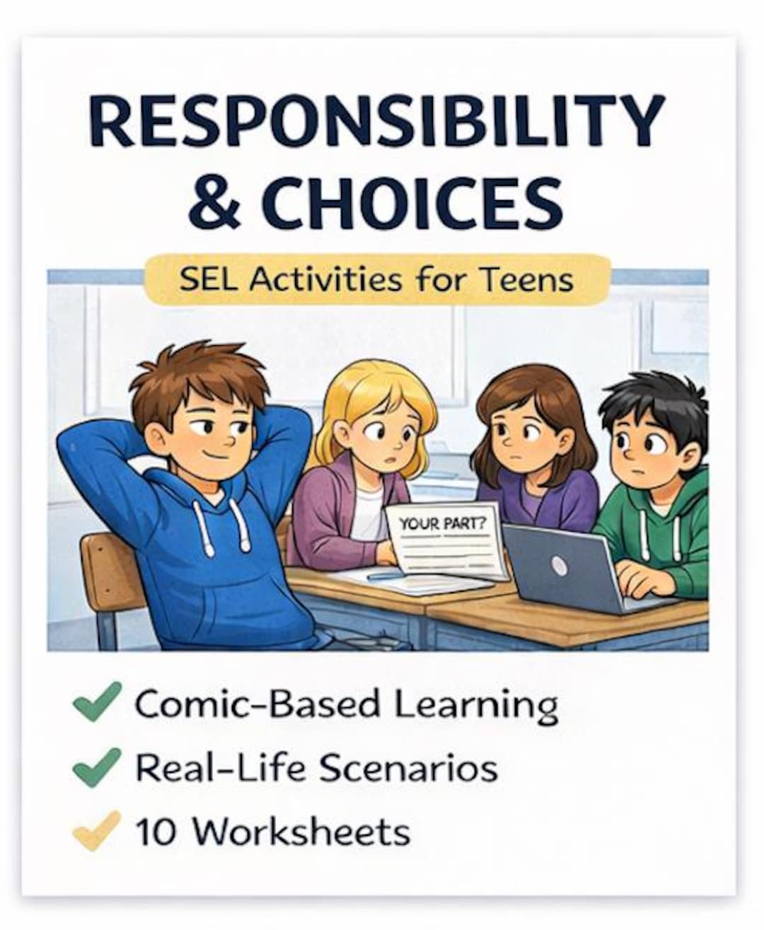 Responsibility Worksheets for Teens | SEL Activities | Choices ...