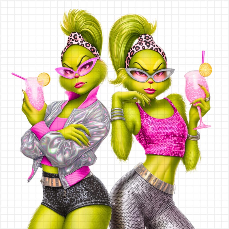 The Grinch Friendship Clipart. Best Friends.bff Grinch Illustrations ...