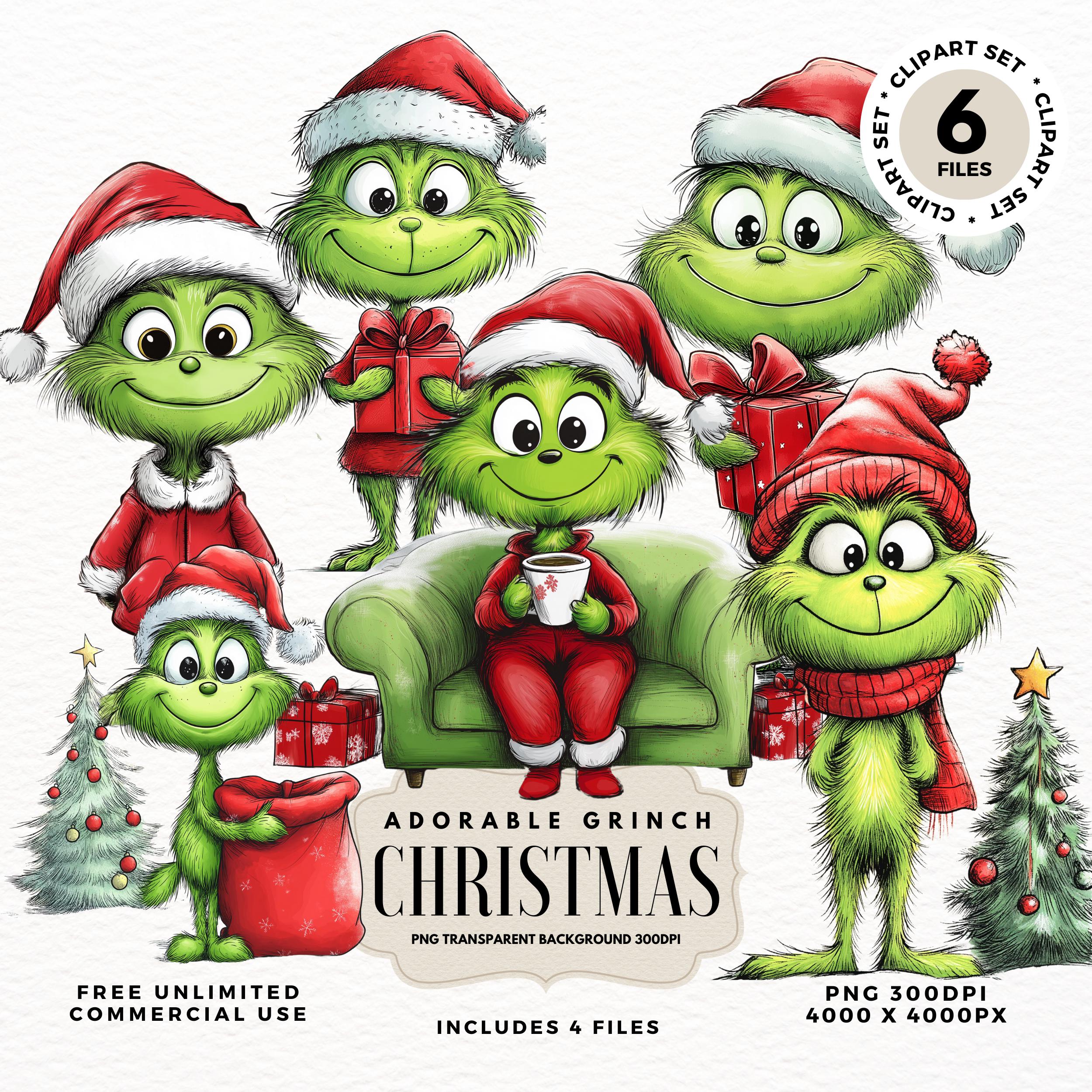The Grinch Christmas Clipart . Grinchmas. Christmas Illustrations ...