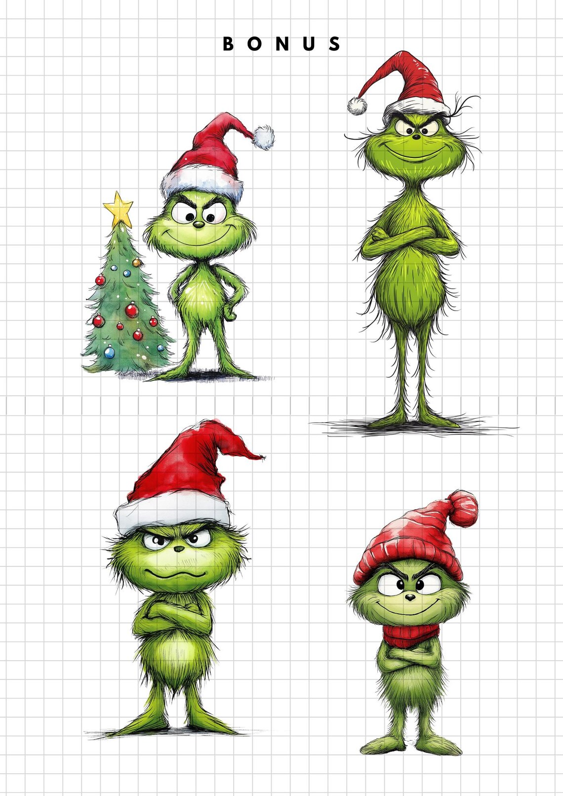 The Grinch Christmas Clipart . Grinchmas. Christmas Illustrations ...