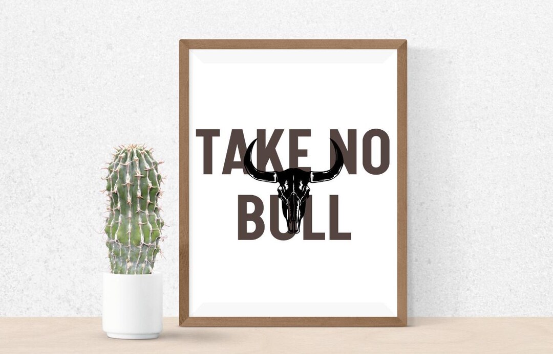 Take No Bull Png, Western Png, Cowboy Png, Bull Skull Png, Cowboy ...