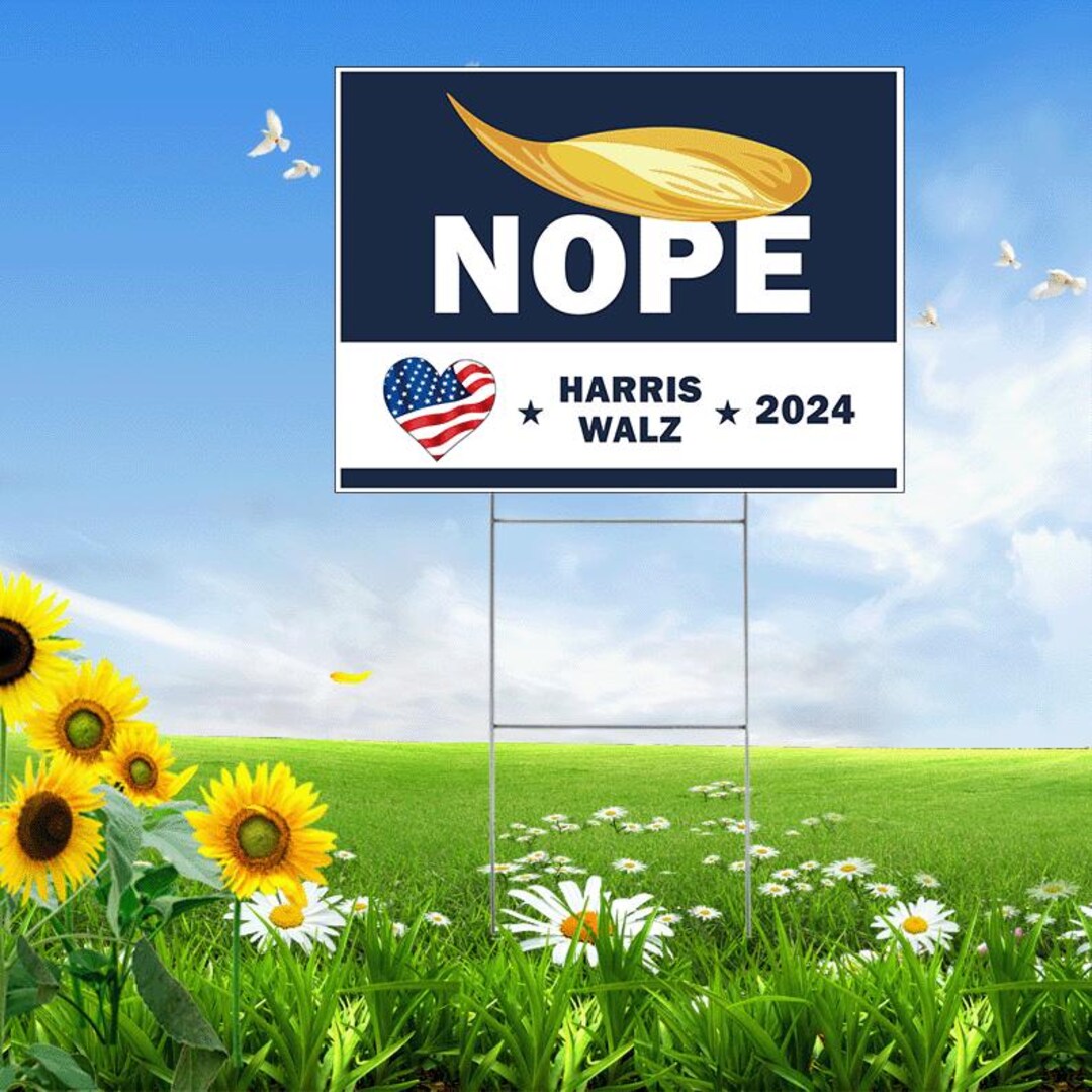 Kamala Harris Yard Sign, Harris Walz Lawn Sign, 2024 Election Yard Sign ...