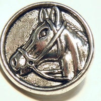 Horse Metal Buttons - Cowboy Horse Antique Silver Metal Shank Buttons ...