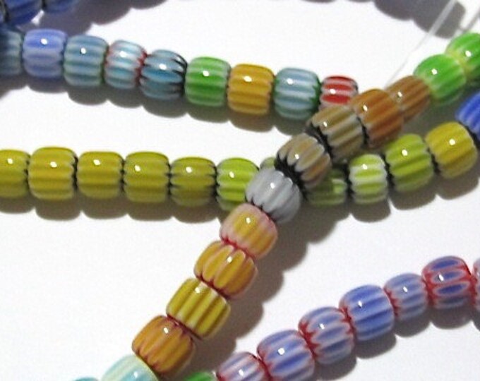 20 Small Chevron Spacer Beads -- Assorted Colors. Choose Size-- Lot UU ...