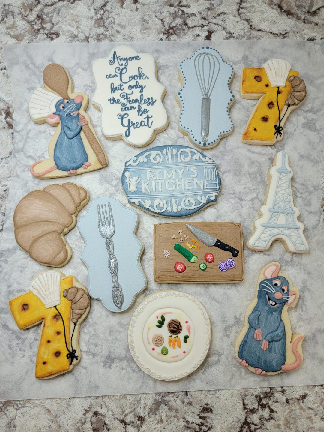 Ratatouille Cookies, Disney Rat Cookies, Paris Cookies - Etsy