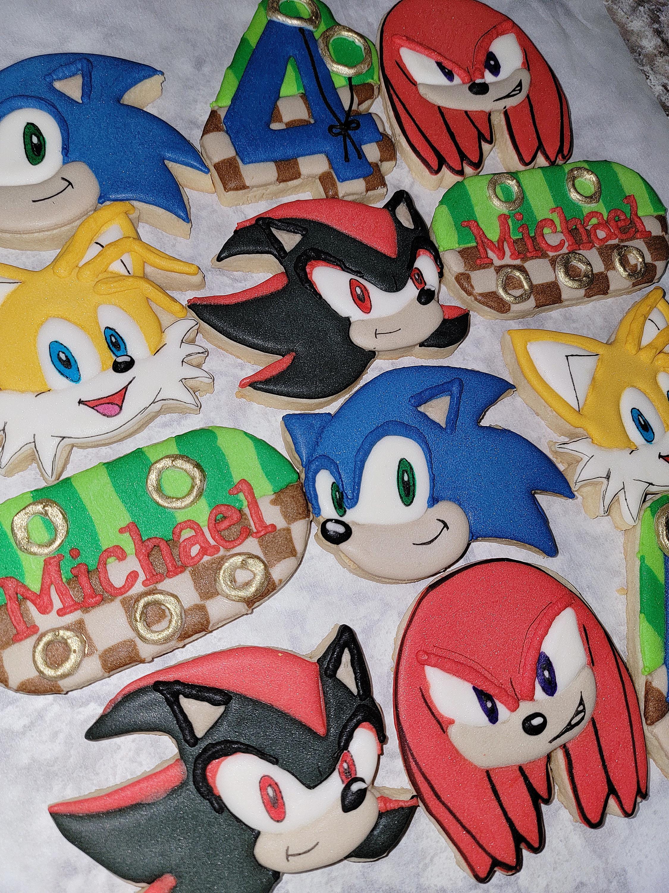 Sonic Custom Decorated Cookies - Etsy