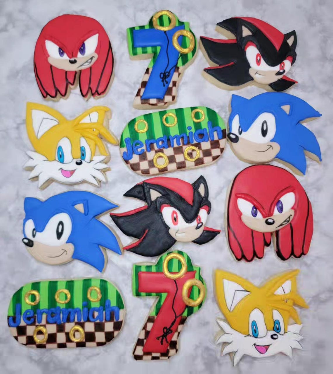 Sonic Custom Decorated Cookies - Etsy