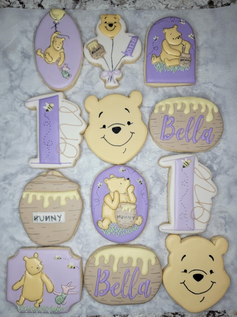 Winnie the Pooh Cookies, Birthday Cookies, Baby Shower Cookies - Etsy