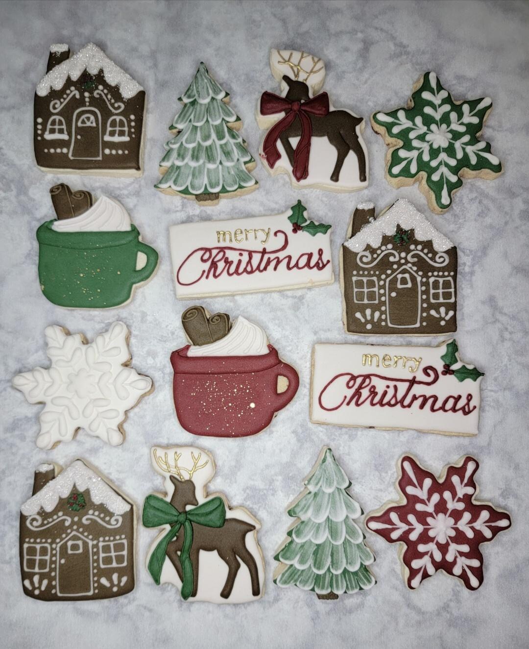 Modern Christmas Cookies - Etsy