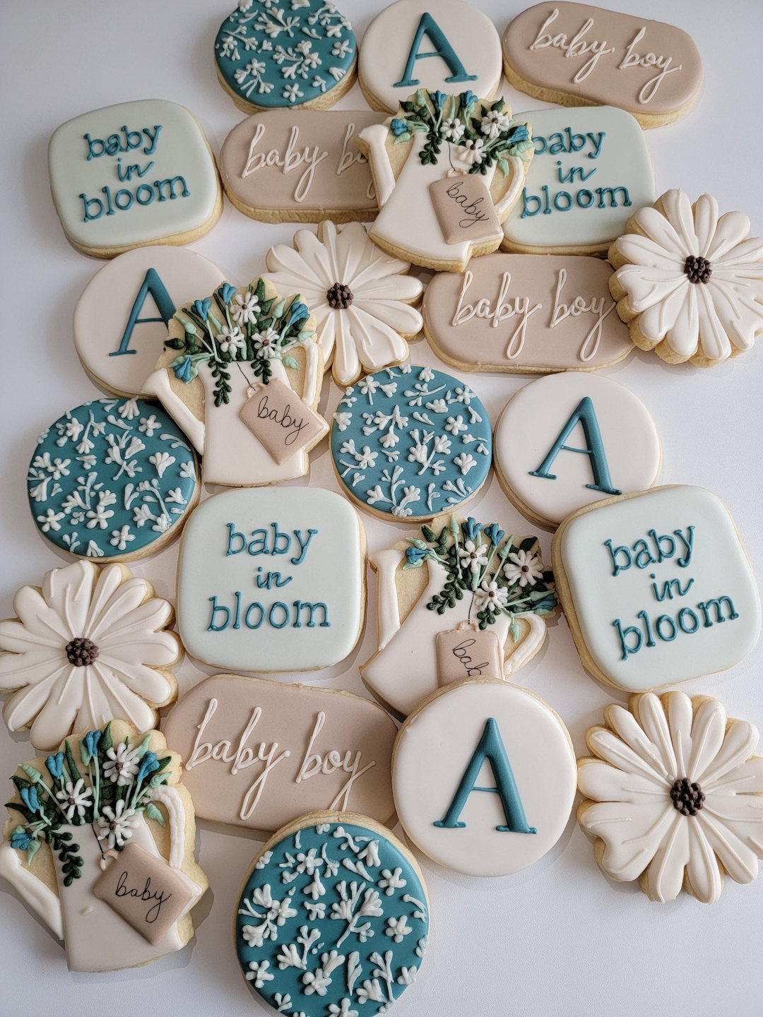 Baby in Bloom Cookies, Baby Shower Cookies - Etsy